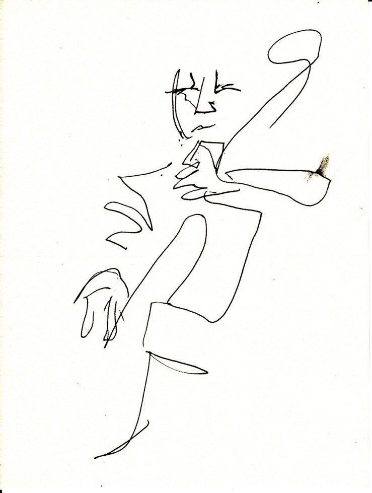 BASS drawings – JAZZ Drawings JAZZ Players von Martina Wald