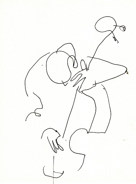 BASS drawings – JAZZ Drawings JAZZ Players von Martina Wald