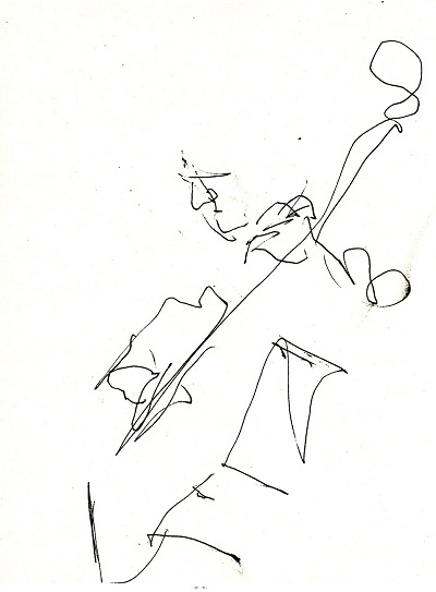 BASS drawings – JAZZ Drawings JAZZ Players von Martina Wald