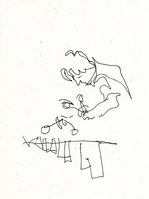 VIBRAFONE drawings – JAZZ Drawings JAZZ Players von Martina Wald