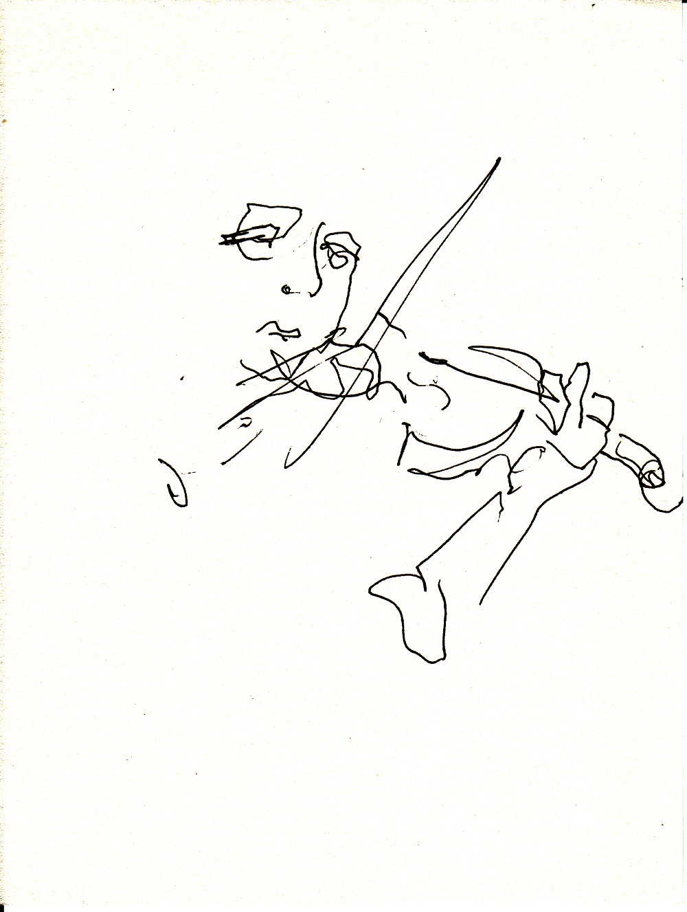 VIOLIN drawings – JAZZ Drawings JAZZ Players von Martina Wald