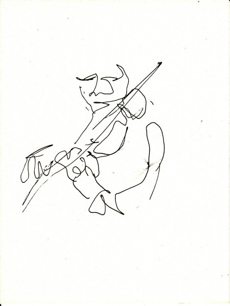 VIOLIN drawings – JAZZ Drawings JAZZ Players von Martina Wald