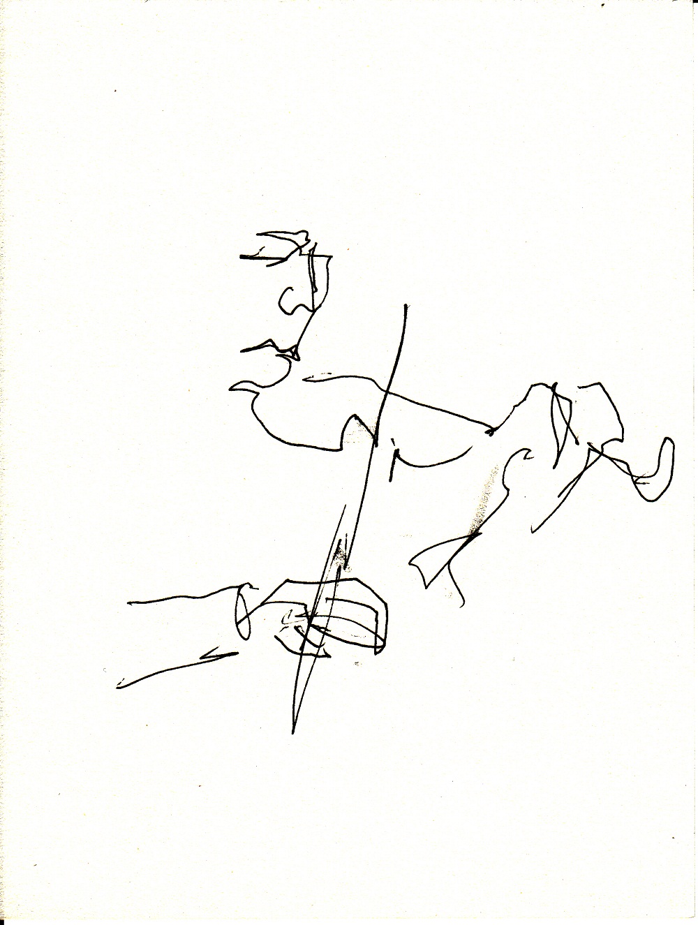 VIOLIN drawings – JAZZ Drawings JAZZ Players von Martina Wald