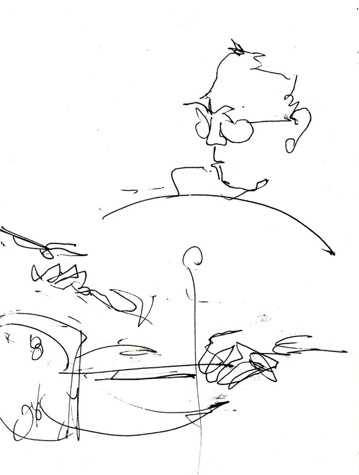 DRUMS drawings – JAZZ Drawings JAZZ Players von Martina Wald